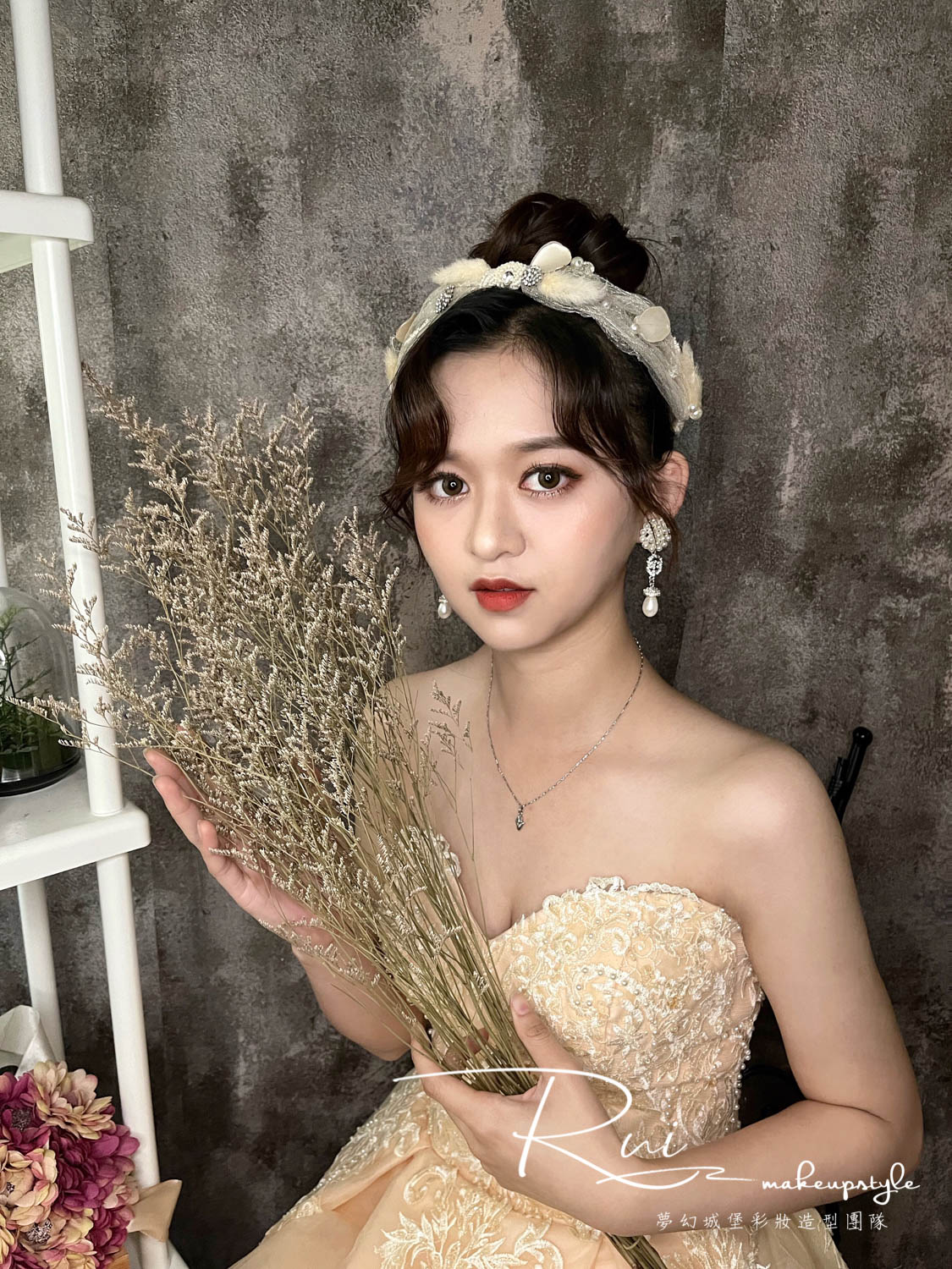 【新秘Rui】新娘造型創作 / 短髮-仙氣甜美 - 新娘秘書-夢幻城堡彩妝造型團隊