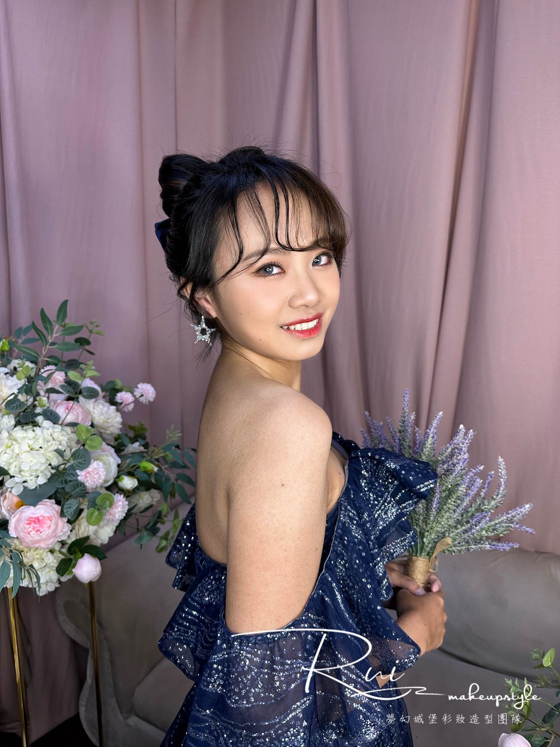 【新秘Rui】新娘造型創作 / 蝴蝶結盤髮 - 新娘秘書-夢幻城堡彩妝造型團隊